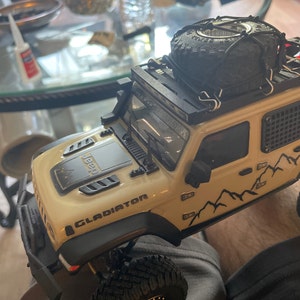 Axial Scx24 Gladiator Body Armor/exocage With Lightbar - Etsy