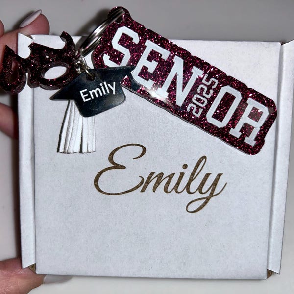 Personalized Senior Keychain: Graduation Gift for Class of 2026, Custom ...
