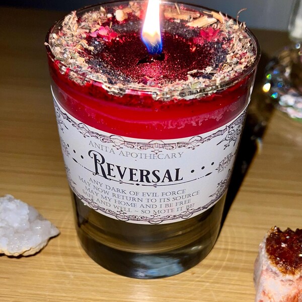Reversal ~ Hoodoo Reverse Candle, Witches Spell Candle, Spell Candle ...