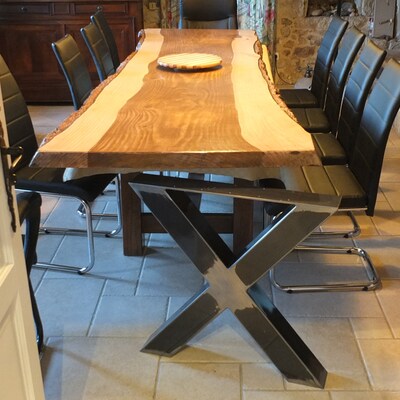 Strong Metal Dining Table Legs. Heavy Duty Kitchen Steel Table Legs set ...