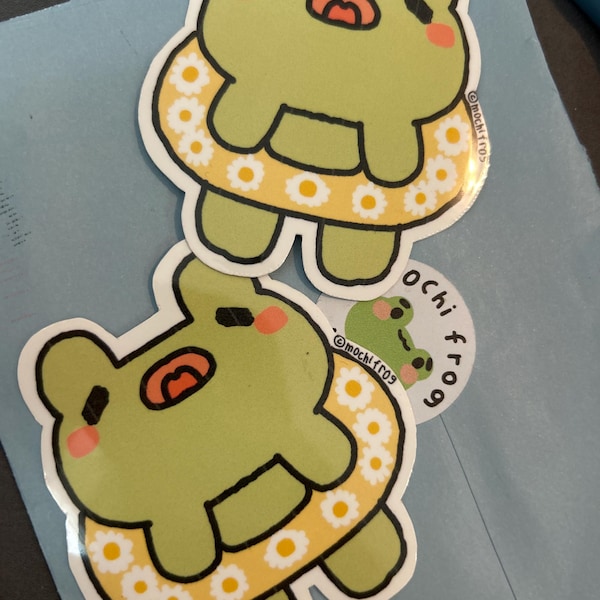 Summer Frog Stickers (set of 2 Stickers) - Etsy