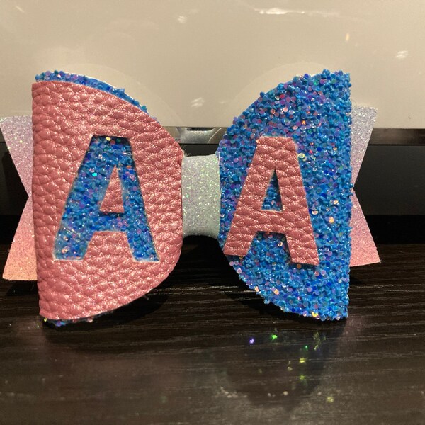 Letter Cheer Bow Template - Personalized Back to School Hair Bow ...