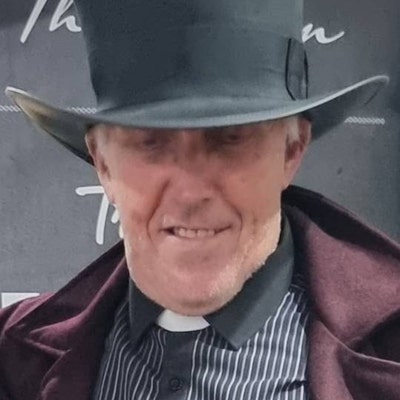 Black Suede Leather Clint Eastwood Pale Rider Style Western Outlaw Mens ...