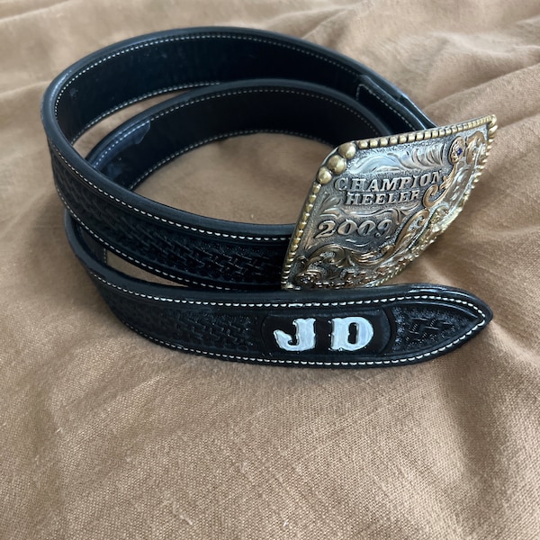 Basket Stamp Belt With Brand or Initials - Etsy