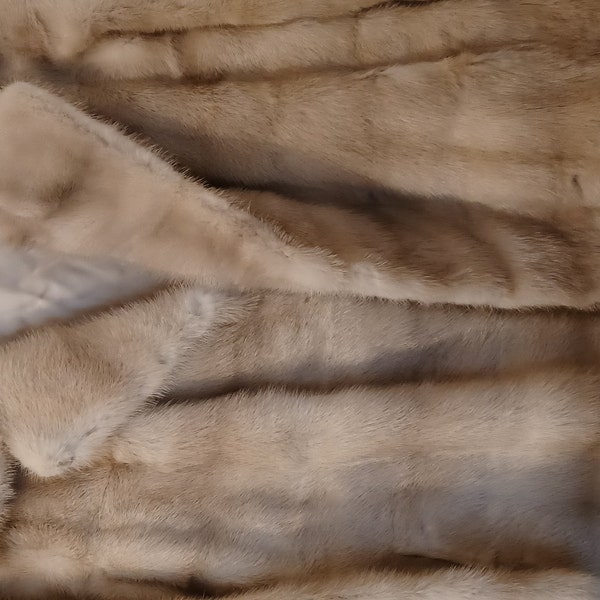 Prestigious Dark Brown Mink Jacket With Belt, Small Size Mink Jacket ...