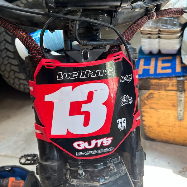 Custom Motocutz Plate Decals - Etsy