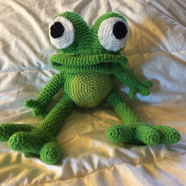 Crochet Frog Pattern, Frog Crochet Pattern, Amigurumi Pattern, Frog ...