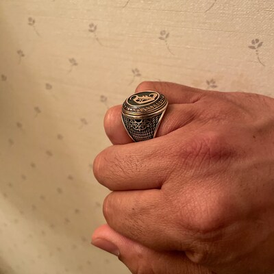 Crown Ring Men, Royal King Crown Ring, Mens Crown Signet Ring, Men ...