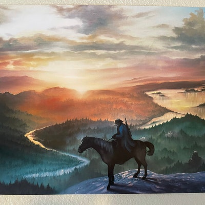 Arthur Morgan, Red Dead, Mountain, Wild West, Sunset Painting Scene ...