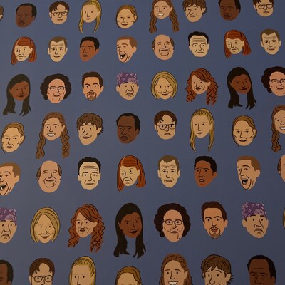 The Office TV Show Pattern Wrapping Paper Sheets Each Sheet 20x29 the ...