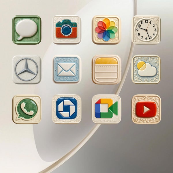 225 Pop Art Style App Icon Pack Ios Icon Theme & Popular Apps Lifetime ...