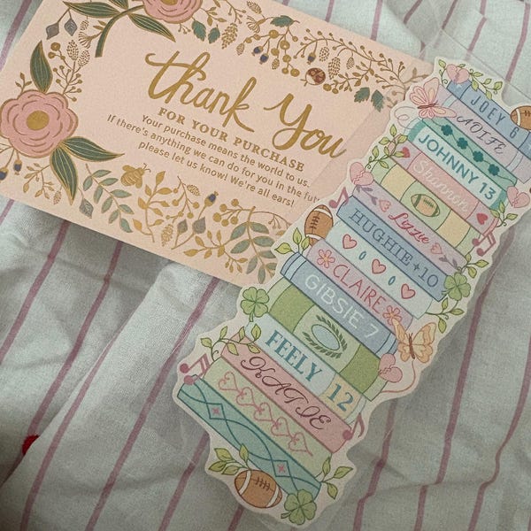 Bakery Bookmark | Bake a Book Boyfriend Recipe Bookmark | Bookish Gift ...