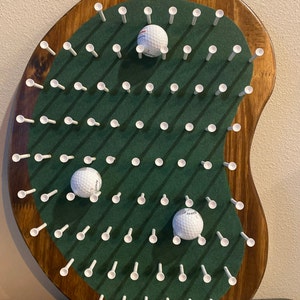 Putting Green Shaped Golf Ball Display - Etsy