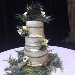 Custom Gothic Happy Birthday Cake Topper Goth Birthday Cake Topper ...