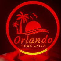 Laser Engraved LED Light up Display/sign, Custom Night Light, Desk Lamp ...