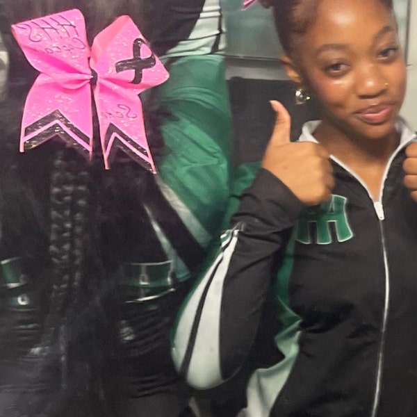 The Shyann Pink and Black All Glitter Breast Cancer Bows. Price Listed ...