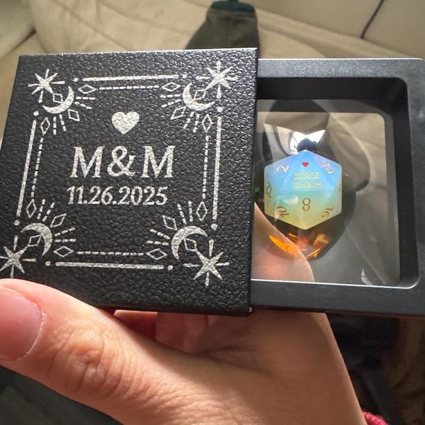 Custom Wedding Dice | Custom Dice D20 | Dungeons & Dragons | DND Dice ...