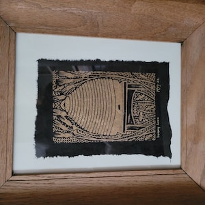 Under the Sea Blue Linocut Printhandprinted Block Printocean - Etsy