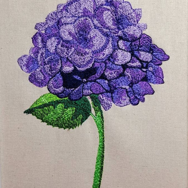 Hydrangea Machine Embroidery Design - Artistic Embroidery -flolar ...