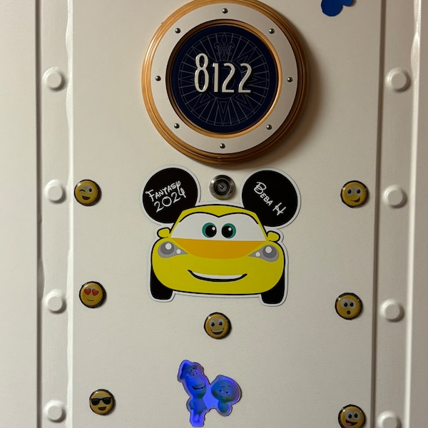 Cars Inspired Disney Cruise Suite Door Magnets/ Cars Door Magnet/disney ...