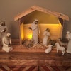 Nativity Straw Mat Table Runner Nativity Scene Manger Straw - Etsy