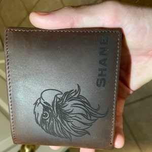 Personalized Pilot Gift, Engraved Pilot Wallet, Custom Gifts for Pilot ...