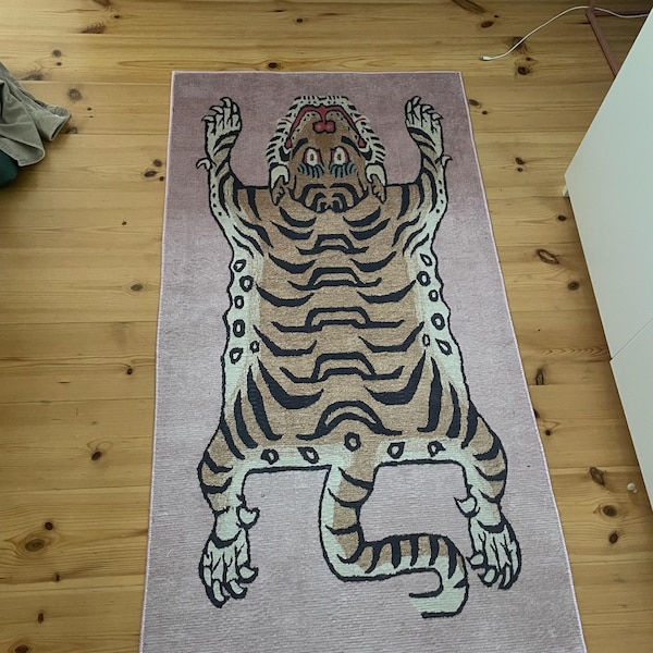 Leopard Rug, Modern Step Rug, Stair Tread, Stair Tread Rug, Non Slip ...