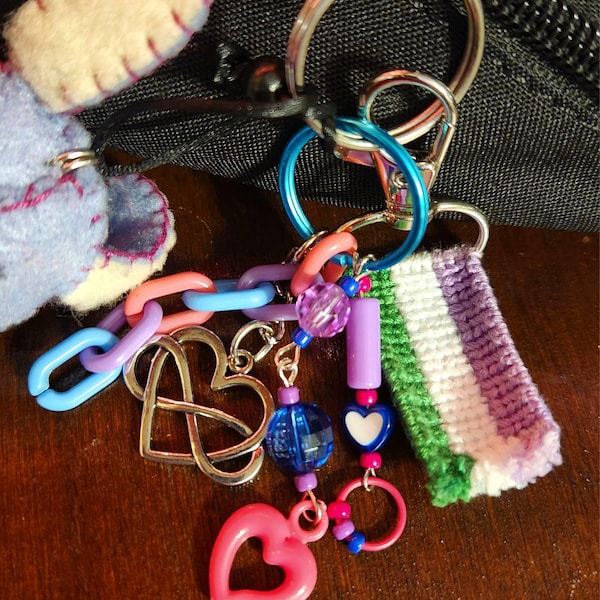 Pride Keychain | Rainbow Keychain | Trans Keychain | Bi Keychain - Etsy ...