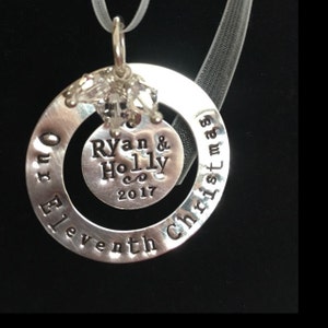 Personalized Periodic Table Element hand stamped sterling | Etsy