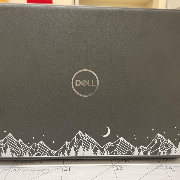 Mountain Range Vinyl Decal - Van Life, Mountain Laptop Sticker, Pacific ...