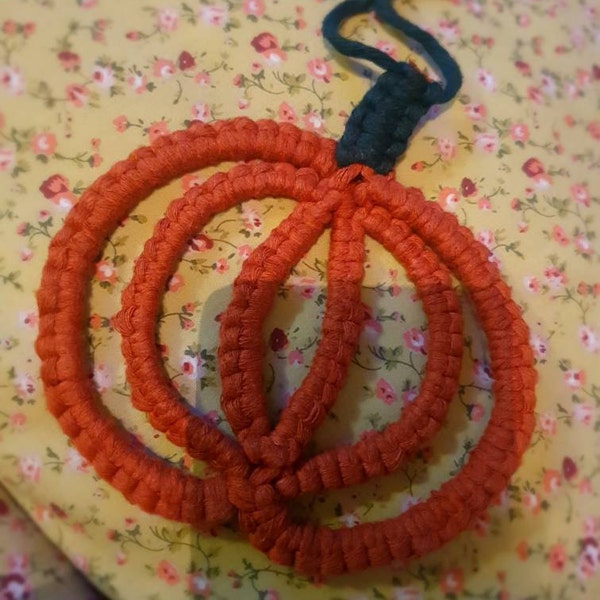 Macrame Pumpkin Pattern PDF Tutorial | Easy Halloween DIY | Digital ...