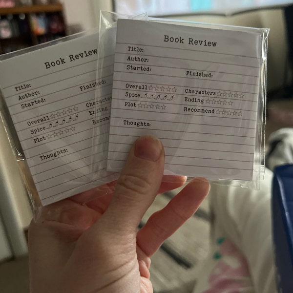 Book Review Notepad 5x8 Reading Notepad Black and White Journal Pages ...