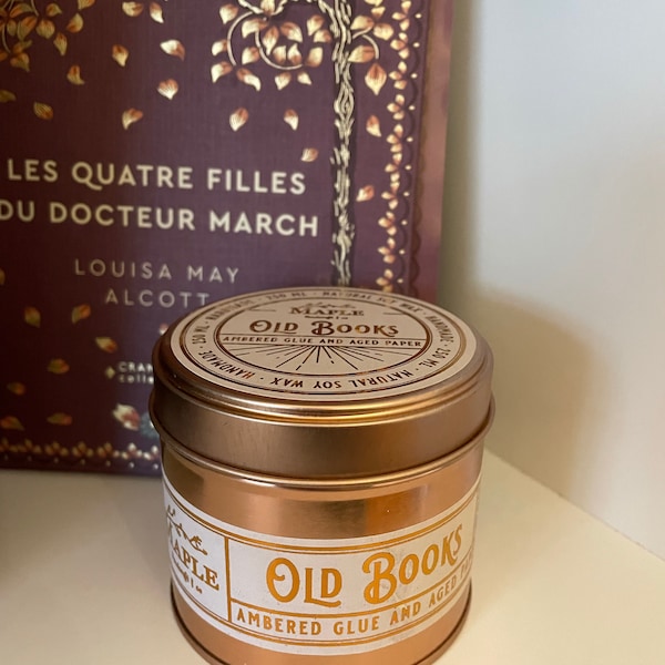OLD BOOKS Candle | Book, Old Book, Library, Soy Candle, Dark Academia ...