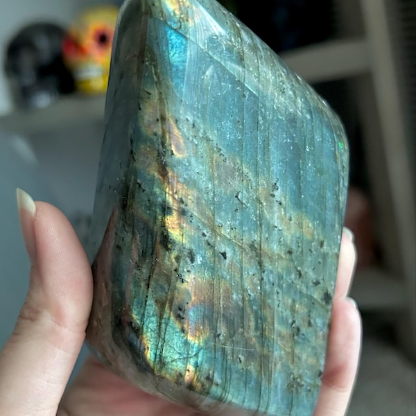 Flashy Golden Sunstone Freeform, Confetti Sunstone Freeform, Natural ...
