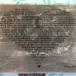 Custom Acoustic Guitar Song Lyrics - Etsy