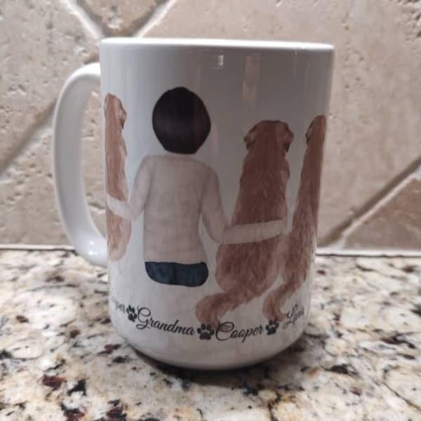 Custom Dog Memorial Mug, Dog Loss Gift, Dog Lover Gifts, Personalized ...