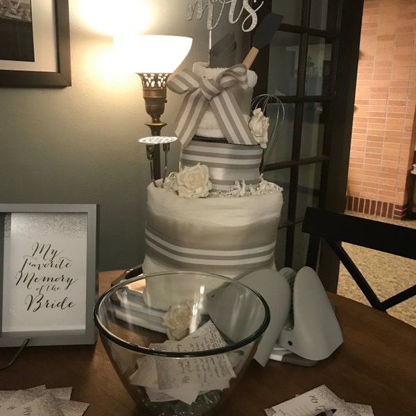 Miss to Mrs Cake Topper, Bridal Shower Cake Topper, Bachelorette Cake ...