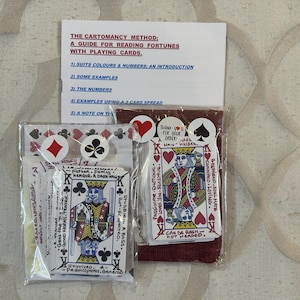 Learn to Read Playing Cards CARTOMANCY METHOD PDF - Etsy