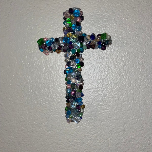 Crystal Beaded Wall Cross , Nail Cross, Crucifix - Etsy