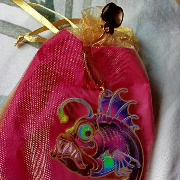 BOOM BOOM BOOM Gold Statement Acrylic Earrings Oldschool Style Tattoo ...