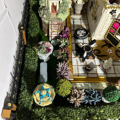 Miniature Gothic Cathedral Window, Gothic Church Medieval Window Frame ...