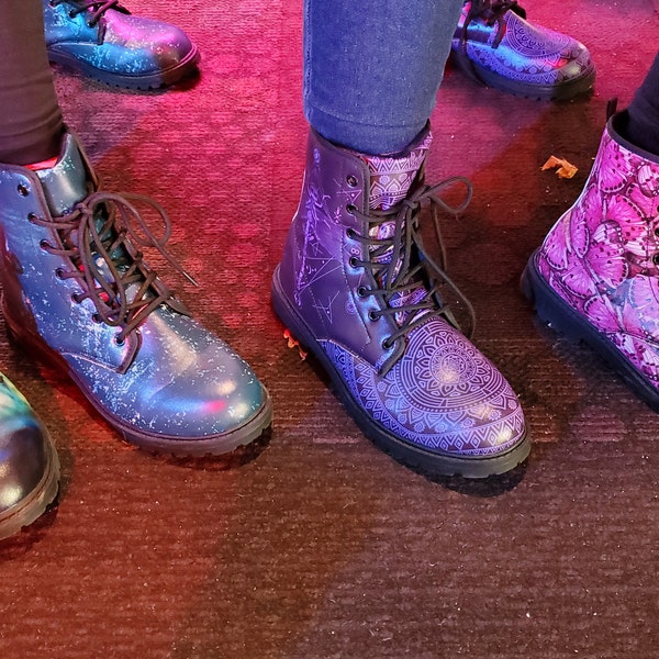 Combat Boots Red Red Combat Boots, Goth Boots, Handmade Lace up Boots ...