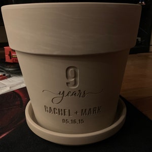 Engraved Pet Memorial Flower Pot Custom Carved Terra Cotta Flower Pot ...