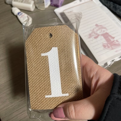 Rustic Burlap Table Numbers, Burlap Numbers, Burlap Tags, Mason Jar Tag ...