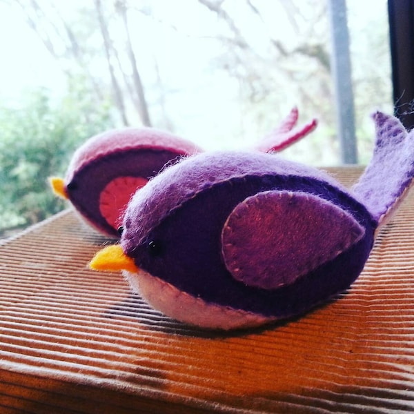 PDF Pattern - Felt Bird Plush - Etsy