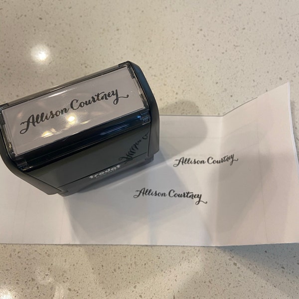 Custom Name Stamp Self Inking, Name Stamper, Personalized Name Stamp ...
