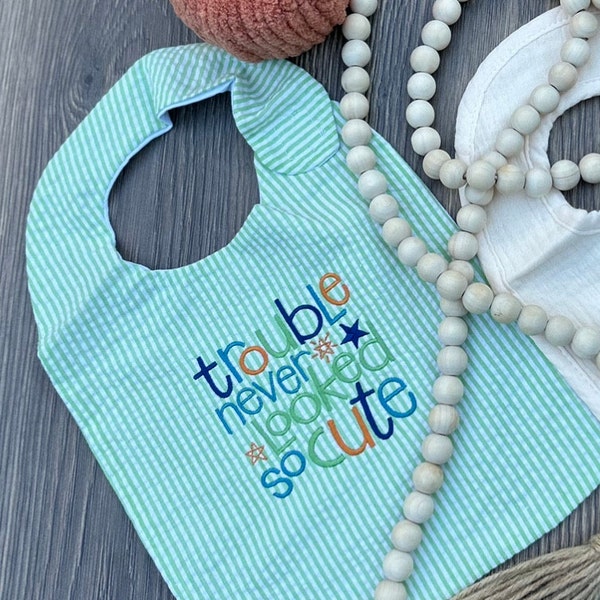 Trouble Never Looked so Cute Embroidery Design - 4x4 5x7 6x10 8x8 Sizes ...