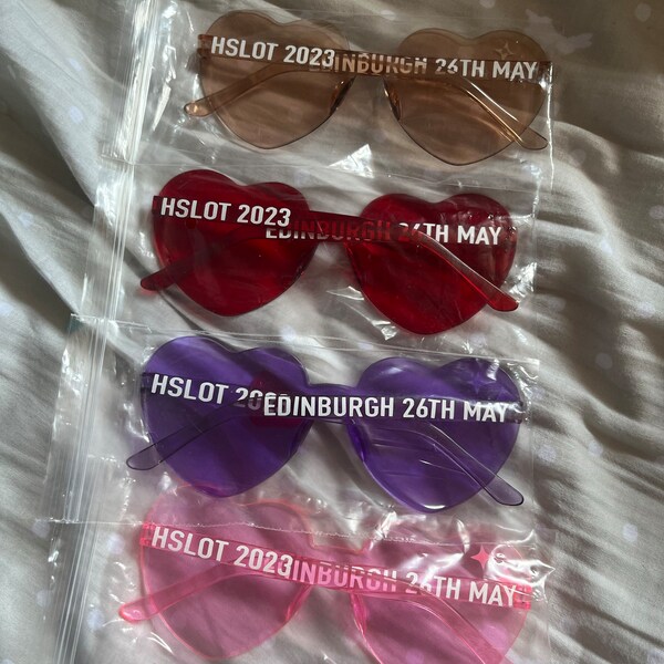 Harry Styles Heart Glasses| HSLOT| Love on Tour| Concert Accessory - Etsy
