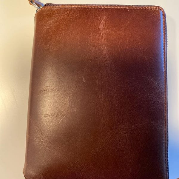 Leather Large Bible Cover Compatible With Hardcover NIV, ESV Study ...