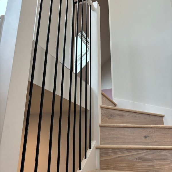 Steel Stair Screen Spindles Metal Wrought Iron Balustrade Floor Ceiling ...